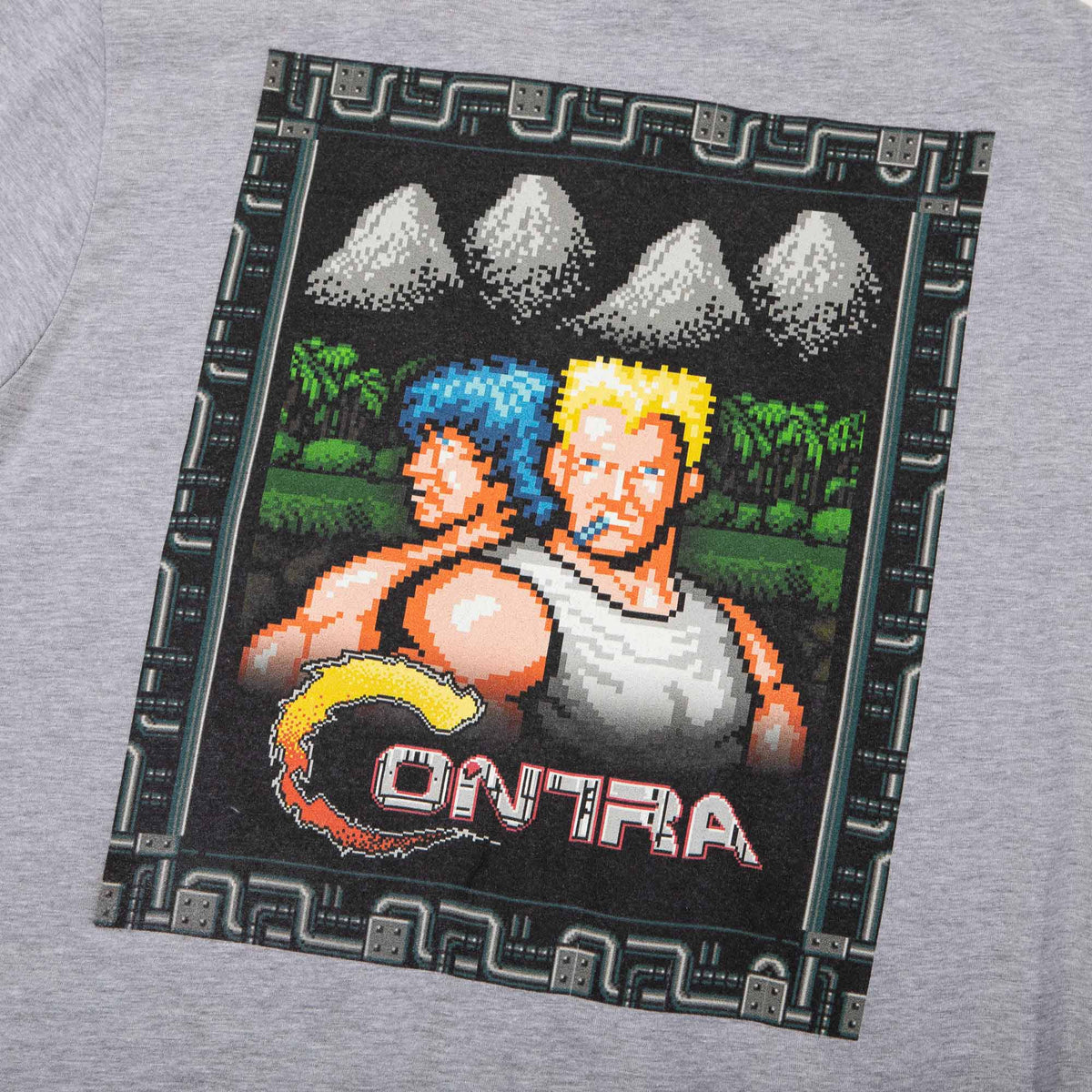 Contra Bill & Lance Athletic Grey Tee – Graph Gaming